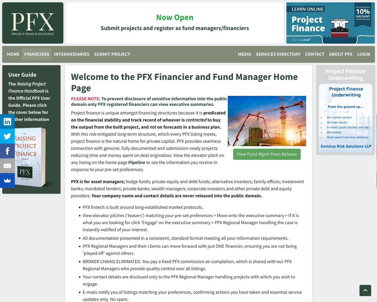 Investors - Project Finance Exchange