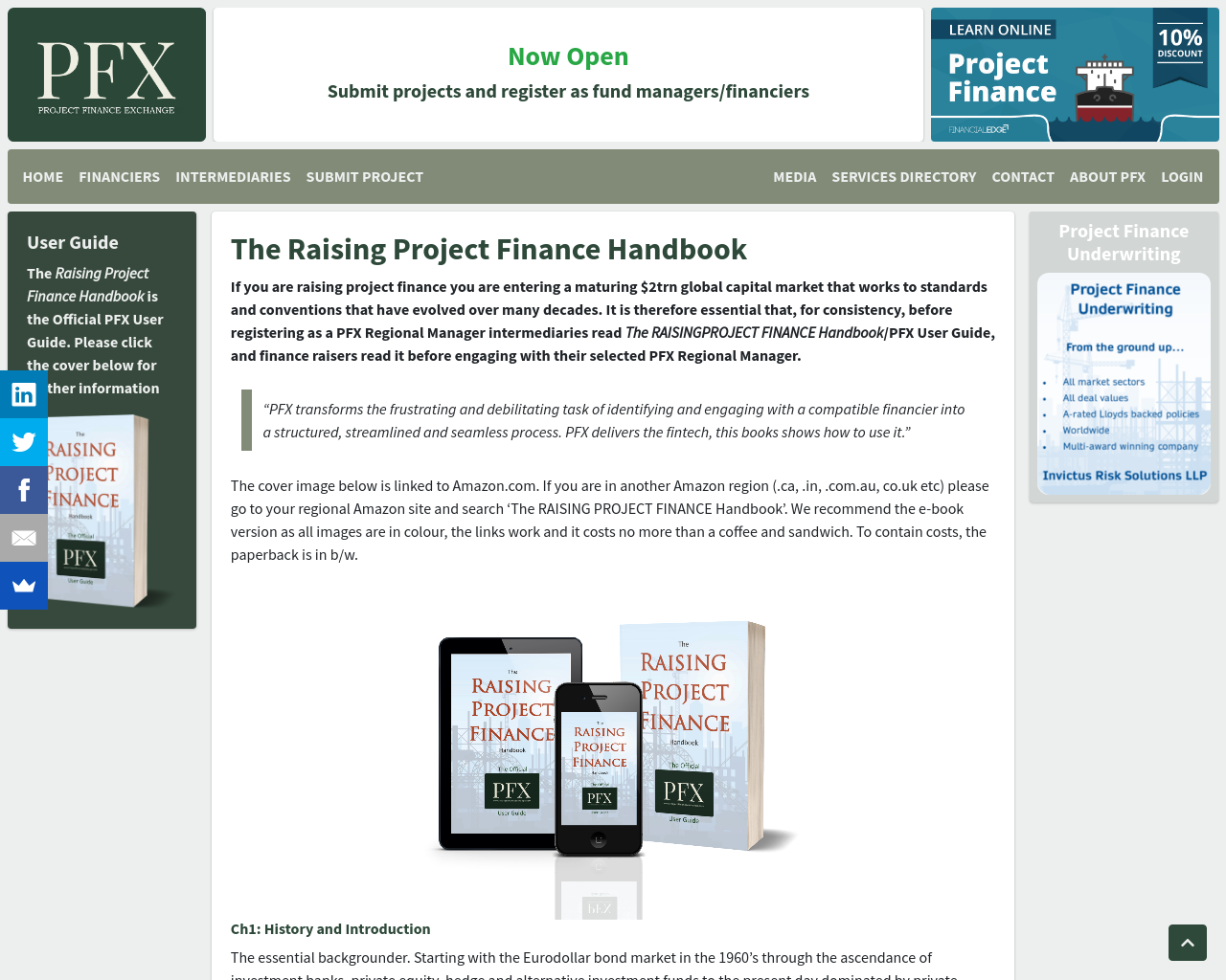 PFX Handbook - Project Finance Exchange